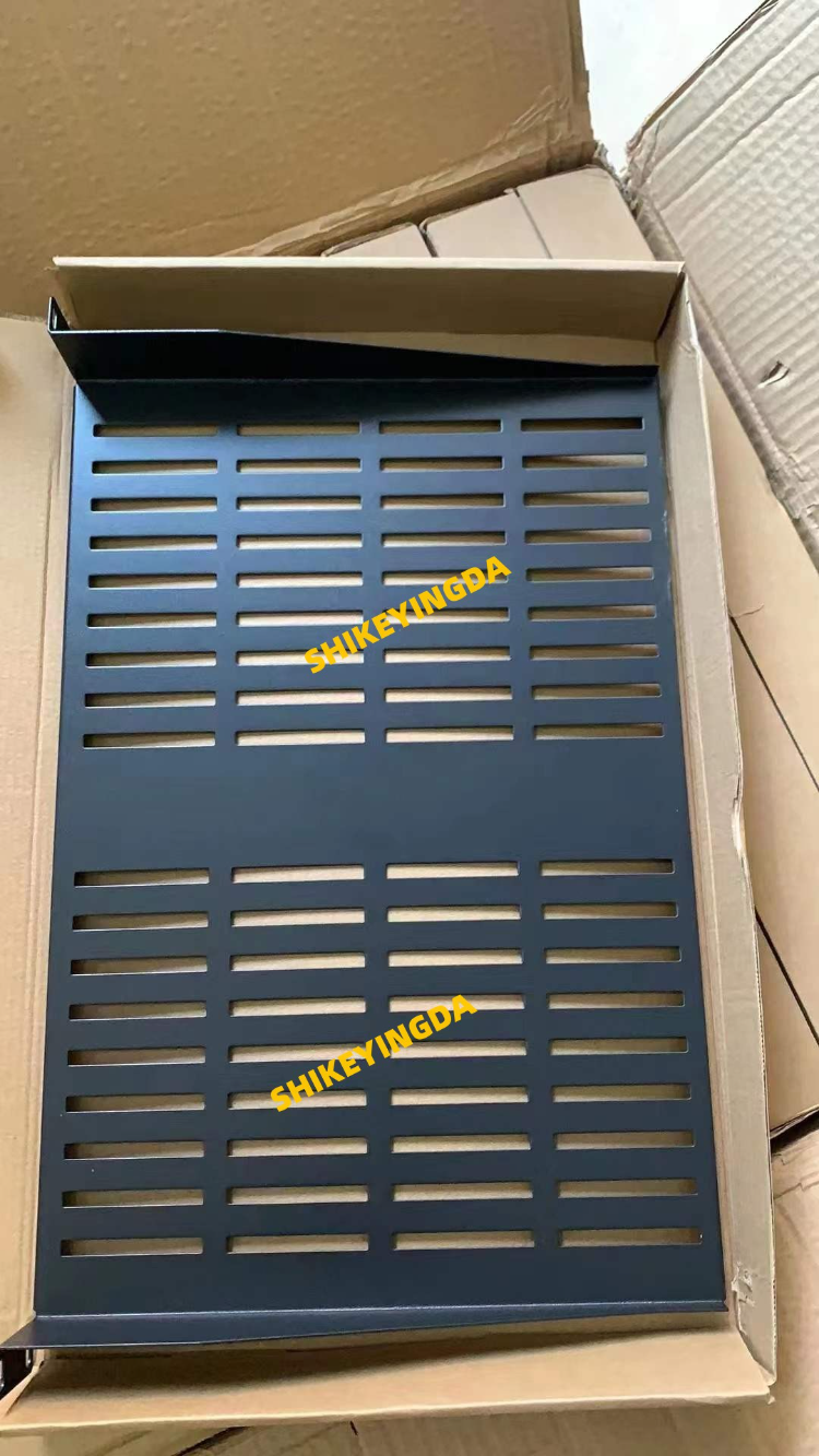 2u 19-inch Universal Vented Rack Mount Cantilever Server Rack Shelf-12 Inch Deep-disassembled ...