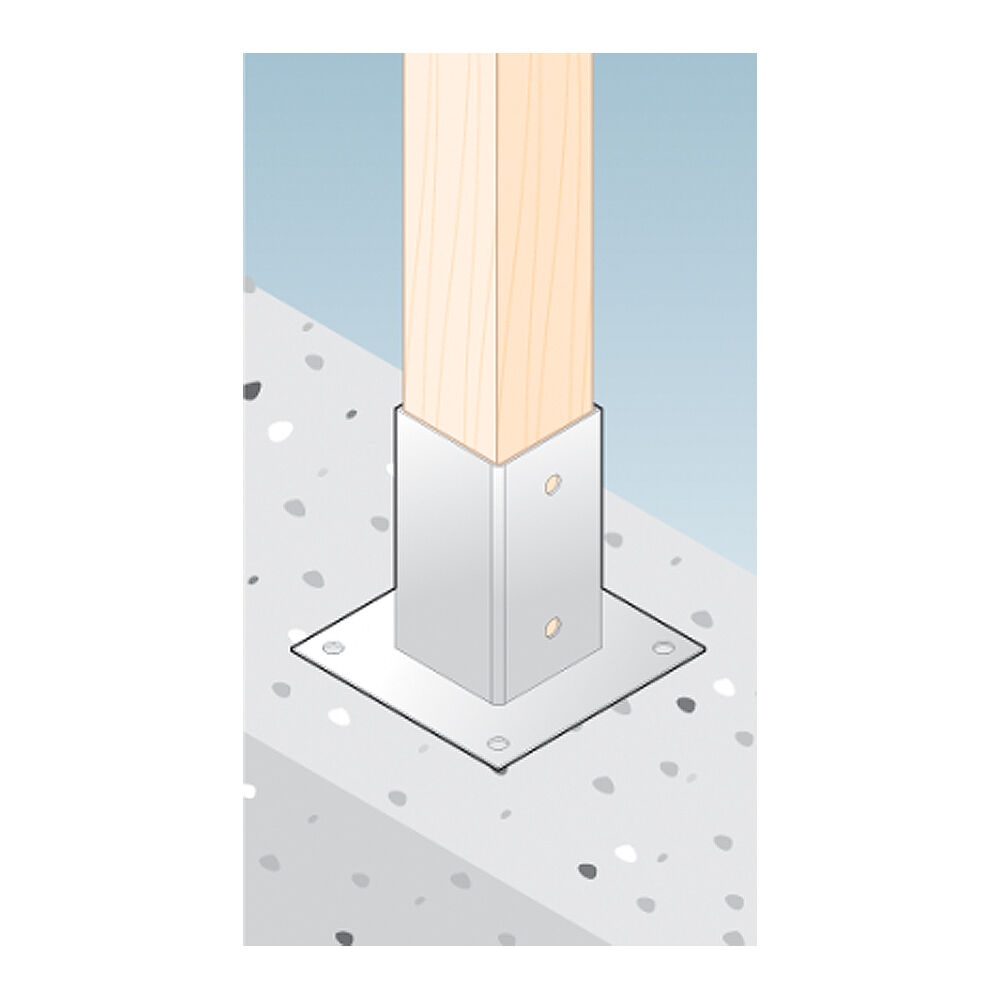 Buy Wholesale China Factory Oem Fence Post Base Plate Support Bolt Down ...