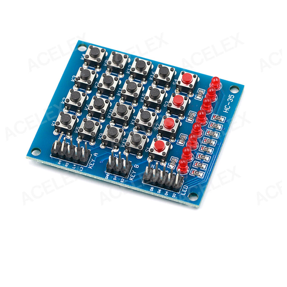 Achetez en gros 4x4 Matrice Clavier Pour Arduino Array Module 16 Touches Push Boutons Tastatur ...