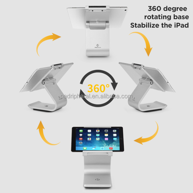 Elegant Tablet Stand Aluminum Ipad Stand Holder Desktop Kiosk For Ipad ...