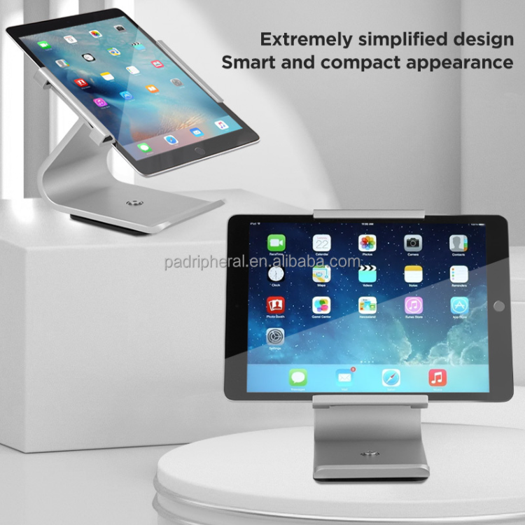 Elegant Tablet Stand Aluminum Ipad Stand Holder Desktop Kiosk For Ipad ...