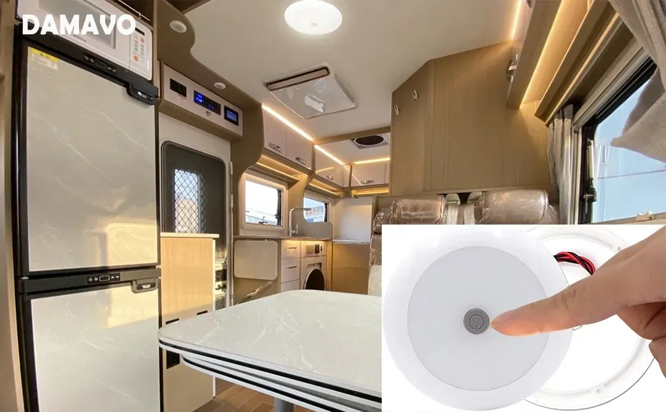Damavo Rv Dome Light Dining Fixture 12v Led Downlights Caravan $1 ...