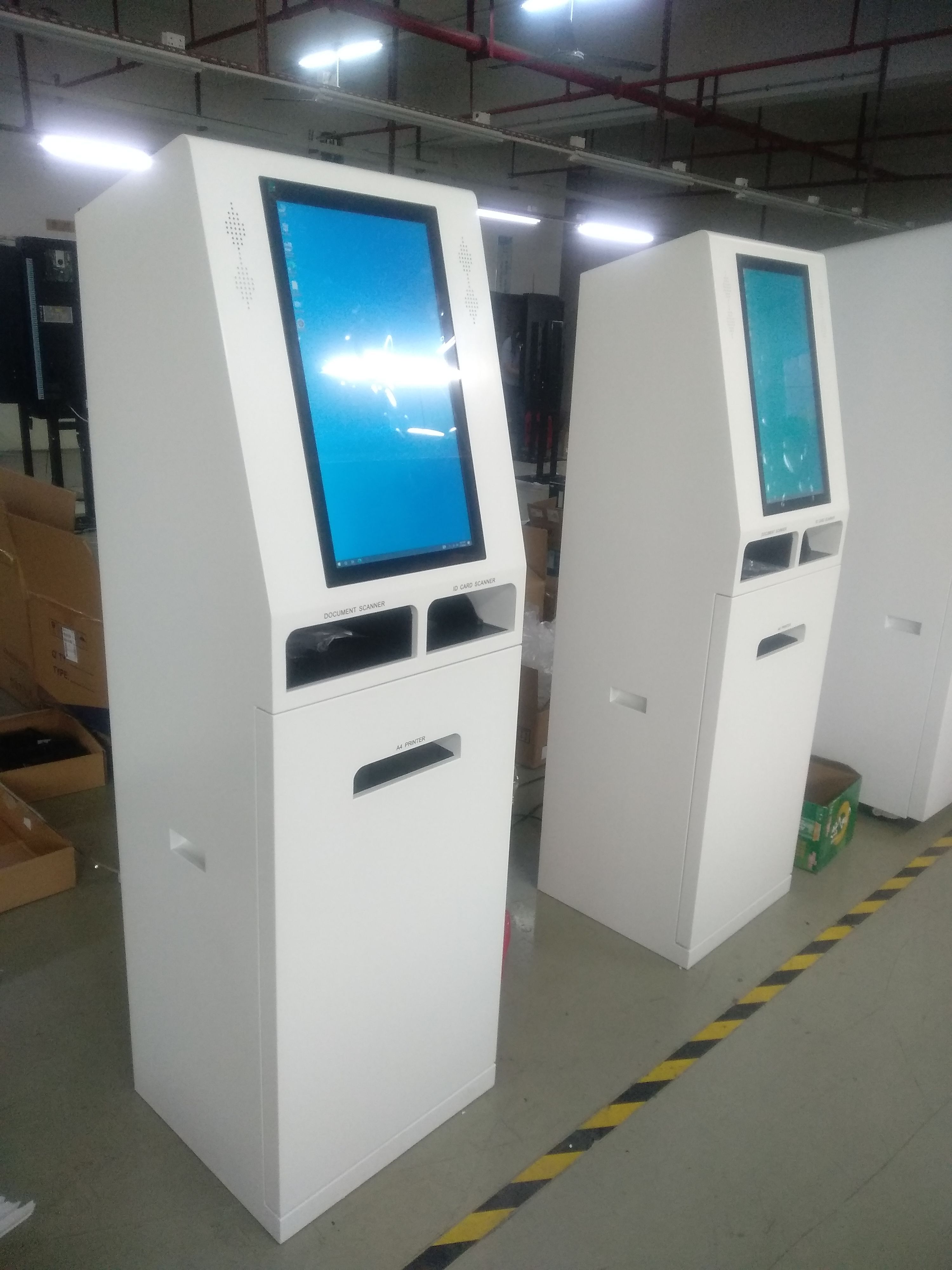 A4 Document Printing And Scanning Touchscreen Kiosk Supporting Id Card ...