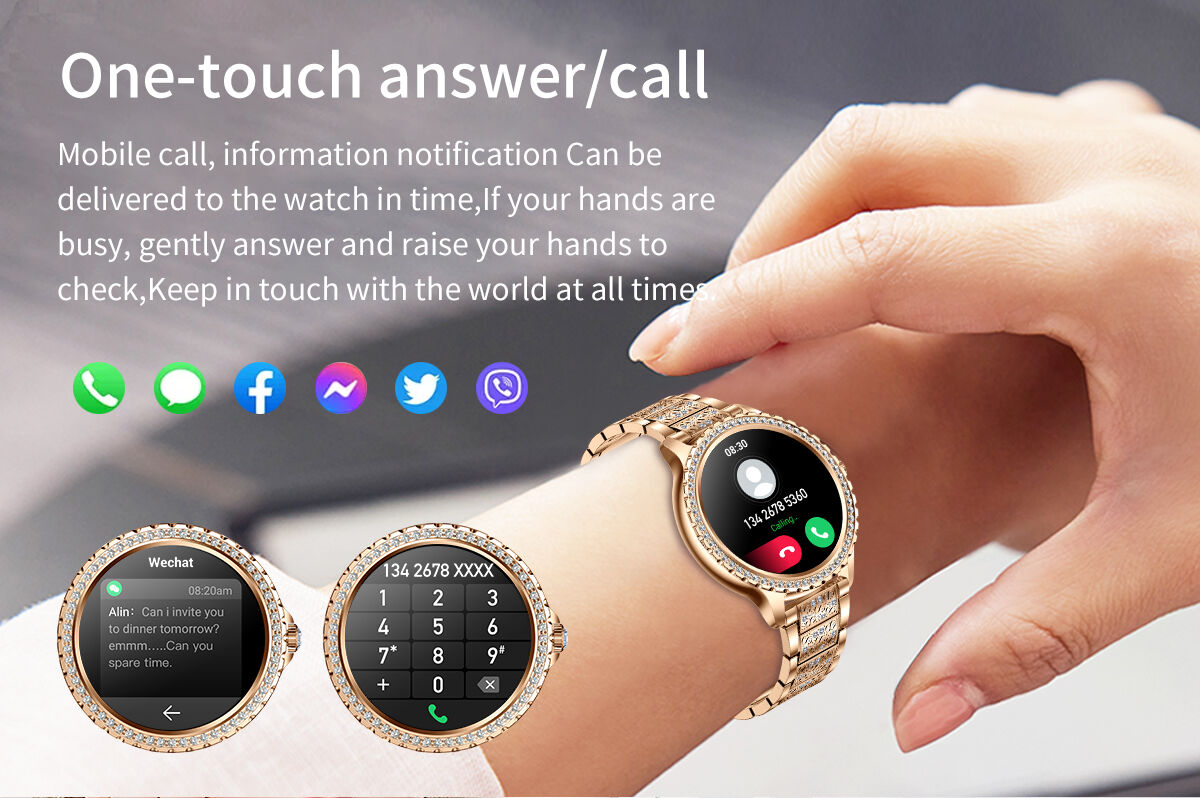 Buy Wholesale China Fashion Elegant Girl Female Lady Smart Watch Golden ...