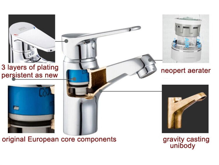 Bravat Bathroom 2-function 3-function Built-in Bath Shower Mixer Trim ...