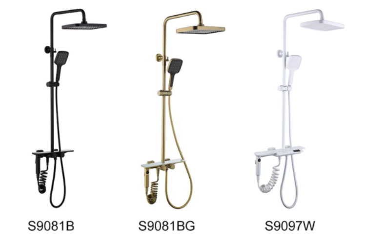 Luxury Customized Hotel Stainless Steel Brass Bathroom Shower Faucets ...