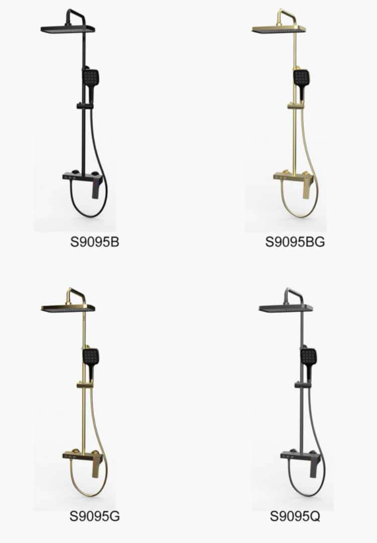 Luxury Customized Hotel Stainless Steel Brass Bathroom Shower Faucets ...