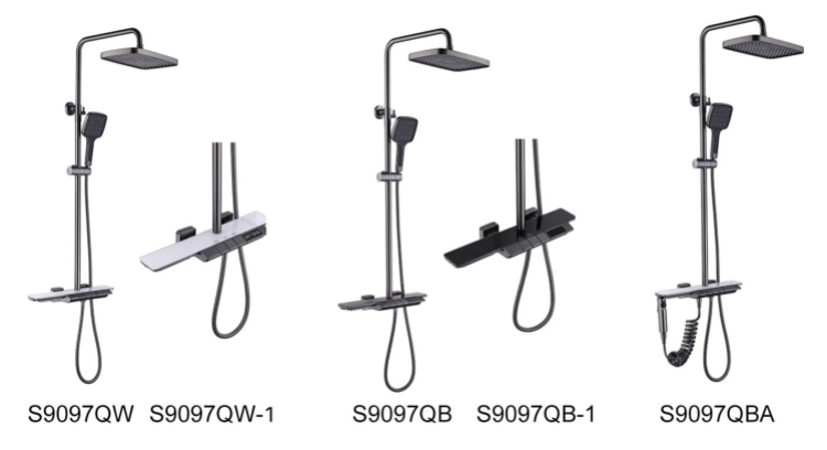 Luxury Customized Hotel Stainless Steel Brass Bathroom Shower Faucets ...
