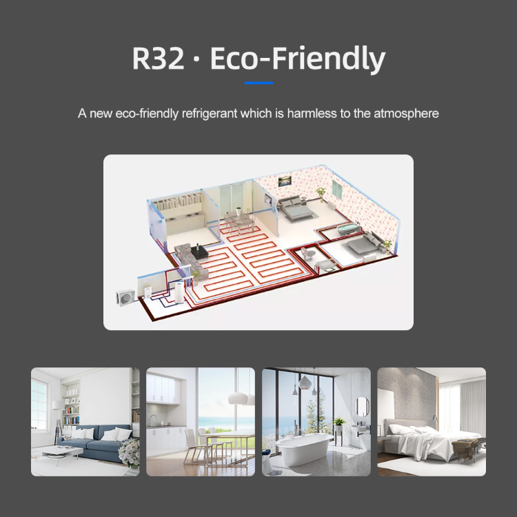 Gree R290 Split Air To Water Heat Pump Dc Inverter Air Source Heating Cooling Pompa Ciepla ...