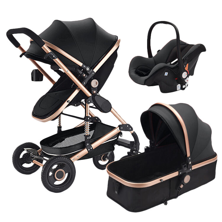4-in-1 Baby Stroller With Carseat Adjustable Folding Portable Aluminum ...