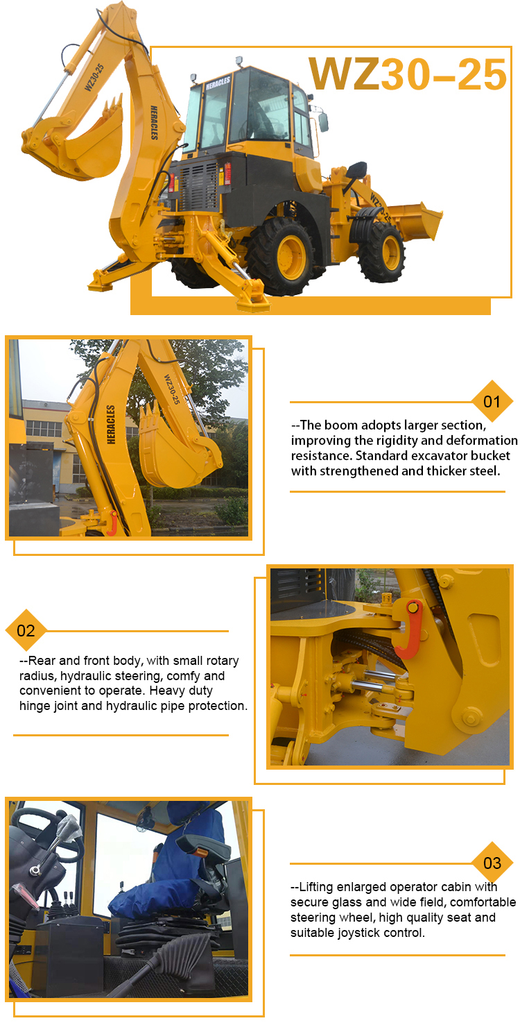 Buy China Wholesale 4 In 1 Bucket Backhoe Loader 30-25 Backhoe Loader ...