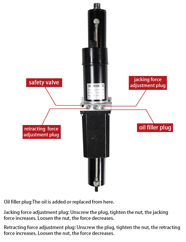 18000n 300w 200mm Stroke Electro Hydraulic Linear Actuator For Farmer ...