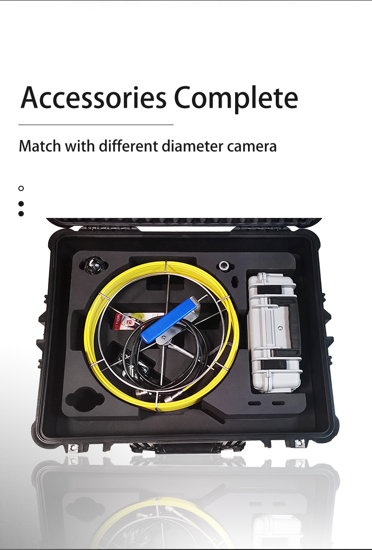 Hd 1080p Sewer Pipe Inspection Push Rod Borescope Snake Camera With ...