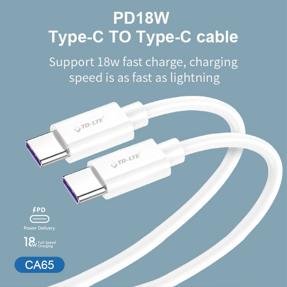 Buy Wholesale China Pd 18w Fast Charger Type C To C 3a Usb Data Cable ...