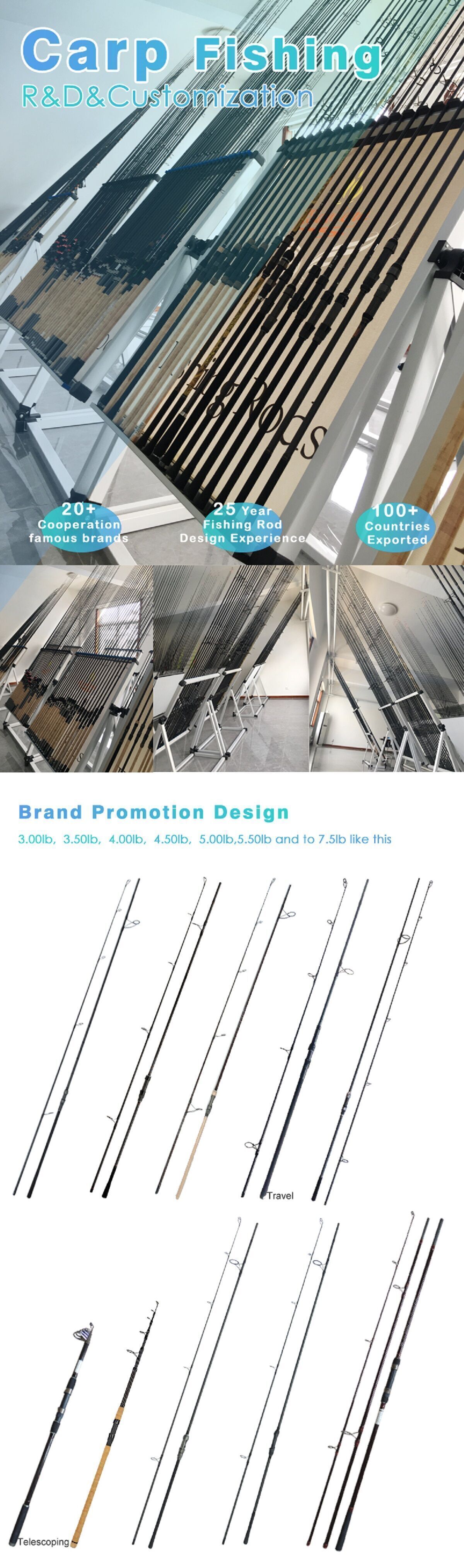 Buy Wholesale China Carp Fishing Rod 12ft 2 Section Lure Weight: 3.0lbs ...