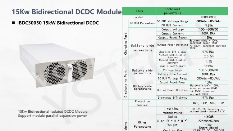 Dcdc Bidirectional Converter 20kw 5kw 10kw 15kw 30kw 48v 400v 850v Dc/dc Converters Ev Fast ...