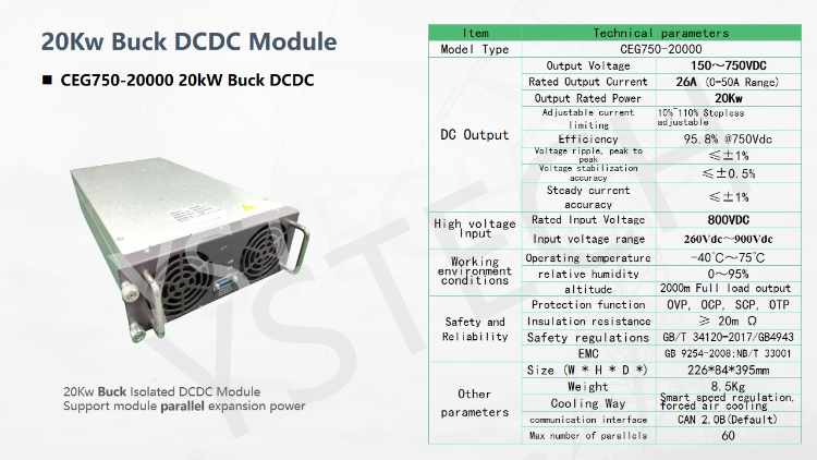 Dcdc Bidirectional Converter 20kw 5kw 10kw 15kw 30kw 48v 400v 850v Dc/dc Converters Ev Fast ...
