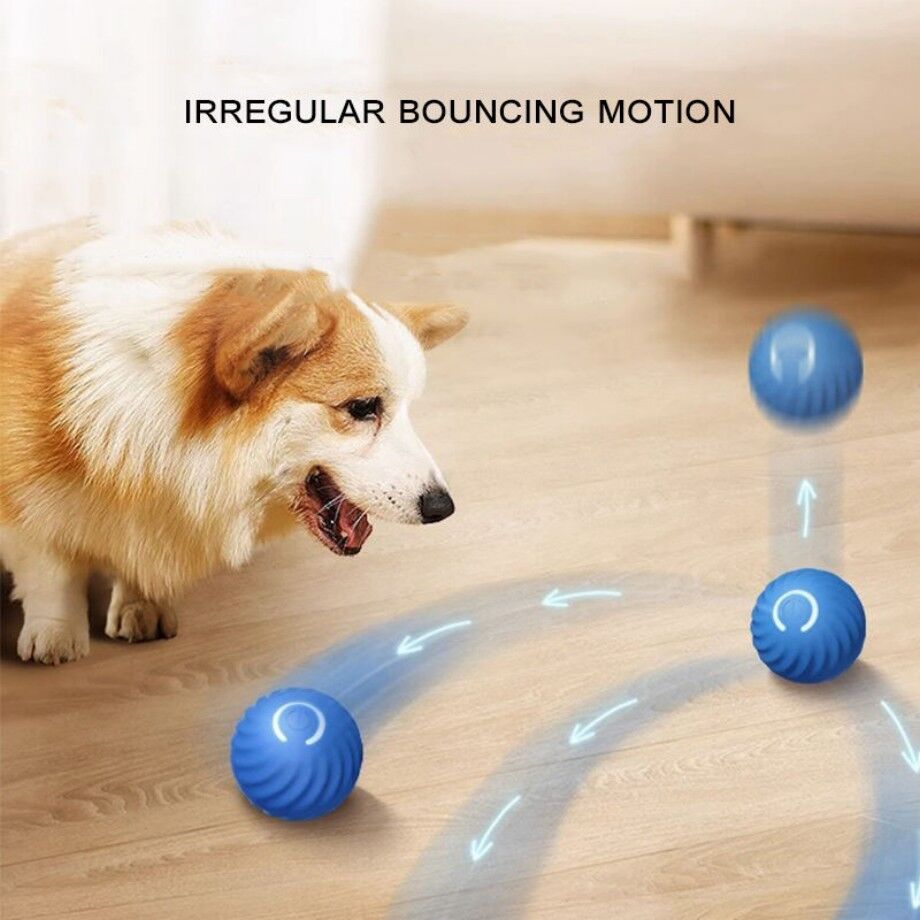 Usb Rechargeable Smart Gravity Jumping Ball Interactive Dog Toy ...