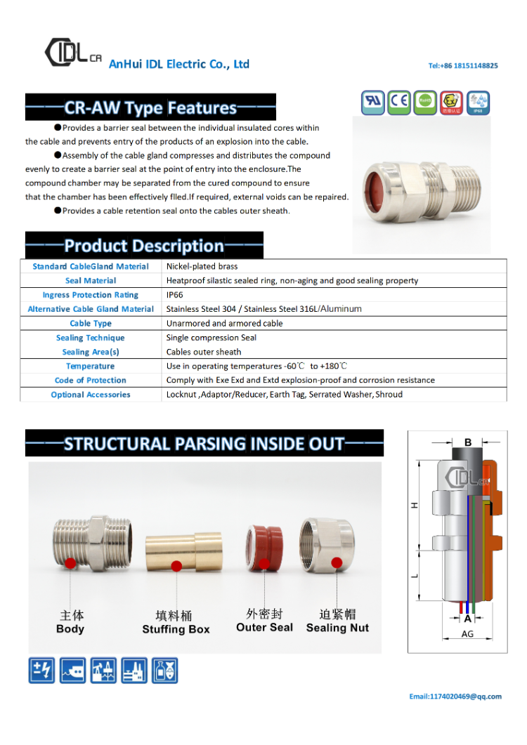 Buy China Wholesale Cold Flow Cable Gland Effectively Compact Circular ...