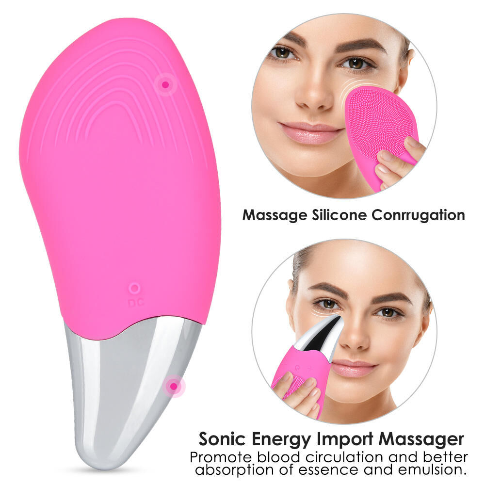 Electric Cleansing Waterproof Instrument 6 Gears Ultrasonic Silicone ...
