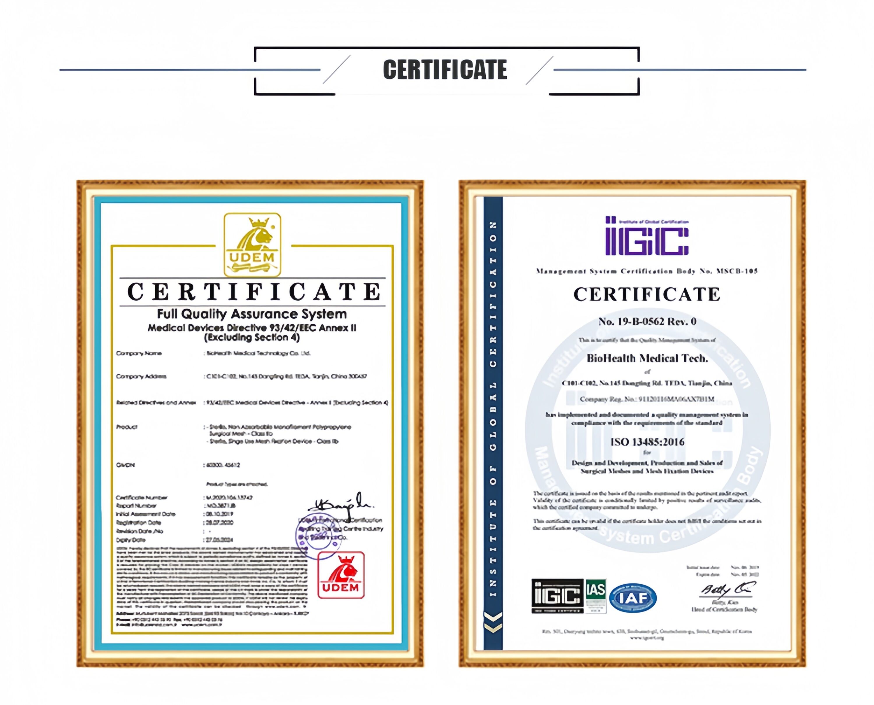 Hernia Composite Dual Mesh Anti Adhesion Medical Surgical Hernia Mesh ...