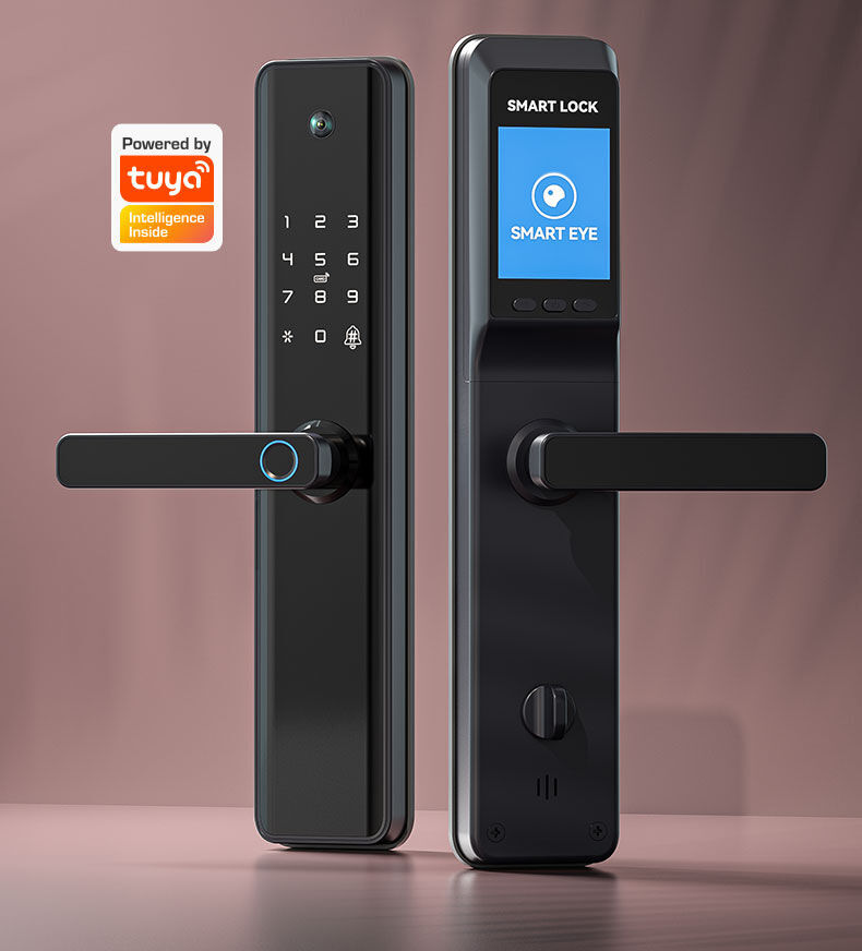 Best Selling Tuya Wifi 6068 Mortise 8 Languages Digital Smart Door Lock With Camera, Smart Door ...