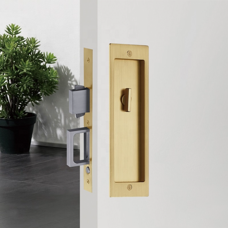 Modern Rectangular Pocket Sliding Door Mortise Lock, Bathroom Sliding ...