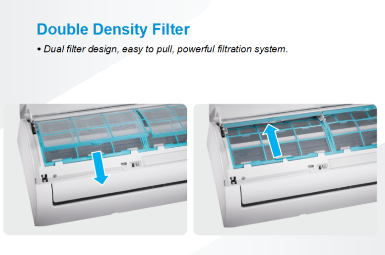 Smart Ductless Mini Split Dc Ac Air Conditioner Inverter R410a Wall ...