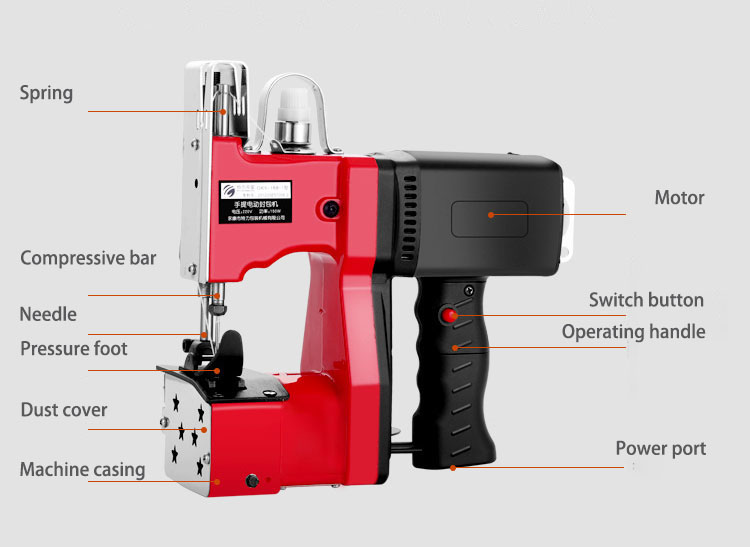 110v/220v Portable Express Woven Bag Sewing Machine Sack Closer ...
