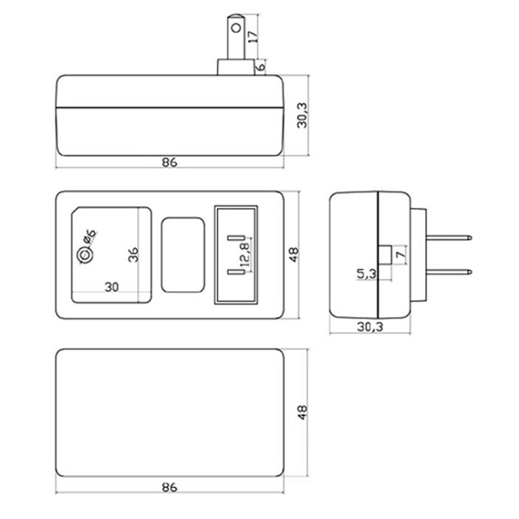 Universal Power Adapter Ac 100-240v Dc 21v 1.5a Lithium-ion Battery ...