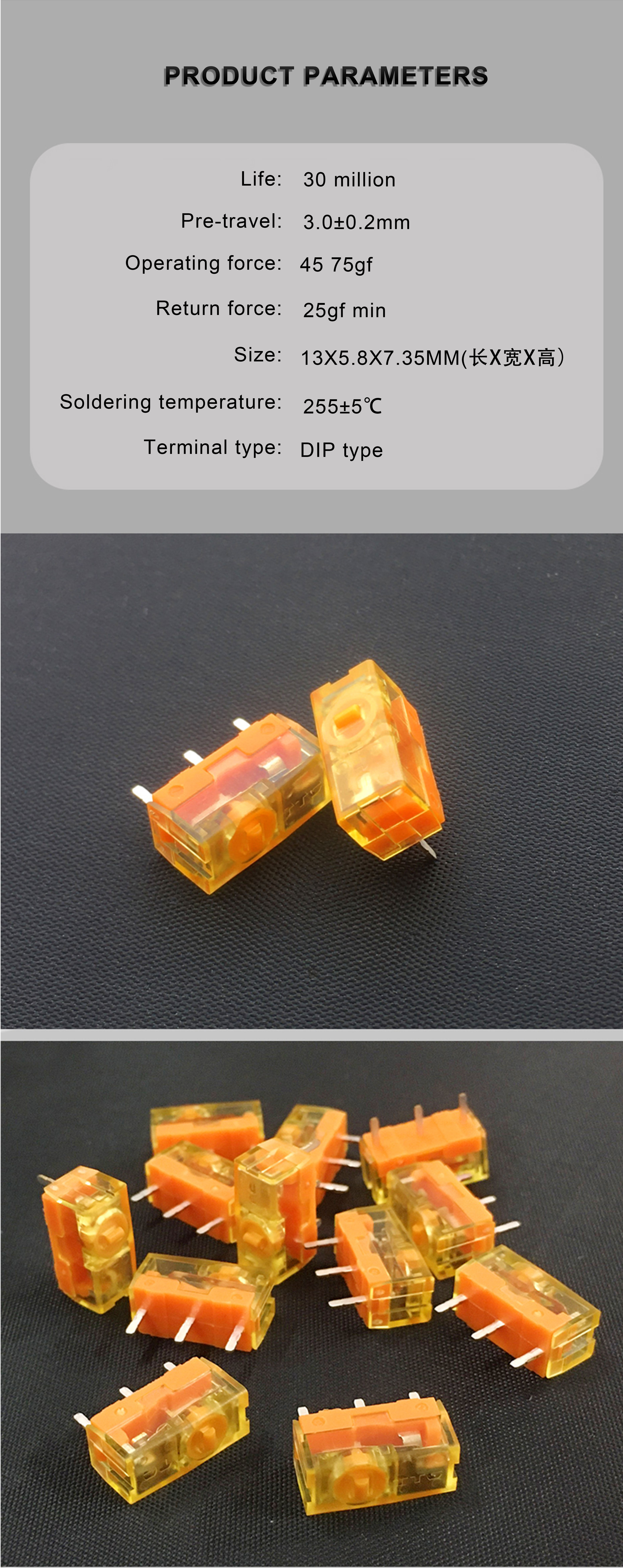 Bulk Buy China Wholesale Ttc Dustproof Golden Micro Switch from Trantek ...