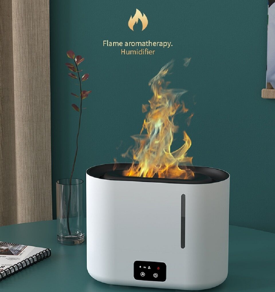 Buy Wholesale China New 3l Flame Humidifier Home Desktop Ultrasonic ...