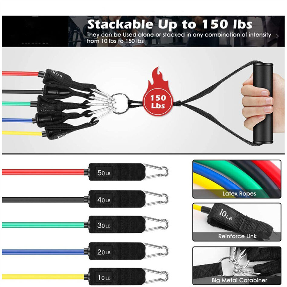 Wholesale Fitness Latex Resistance Bands Power Exercise Stretch Pull Up ...