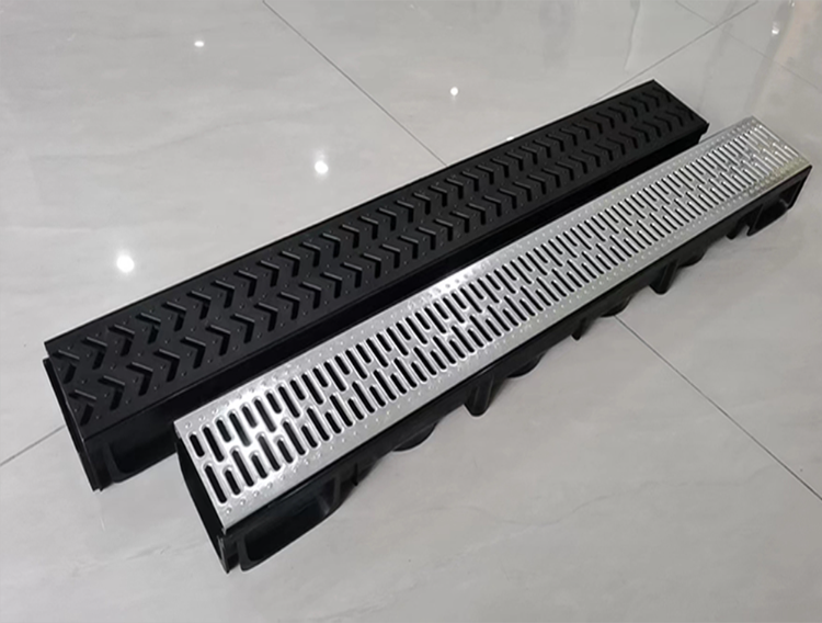Plastic Channel Drain Linear Drainage Trench Drain With Pp Floor ...