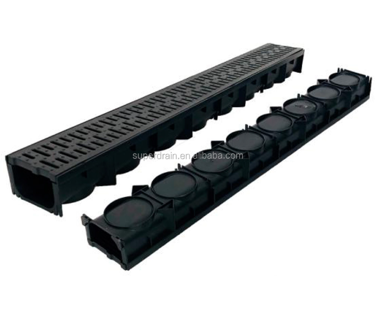 Plastic Channel Drain Linear Drainage Trench Drain With Pp Floor ...