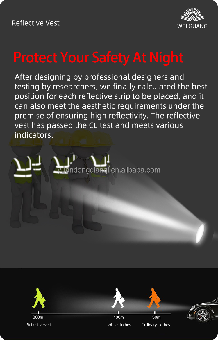 Custom Logo Hi Vi Reflective Road Safety Vest Construction Work High ...