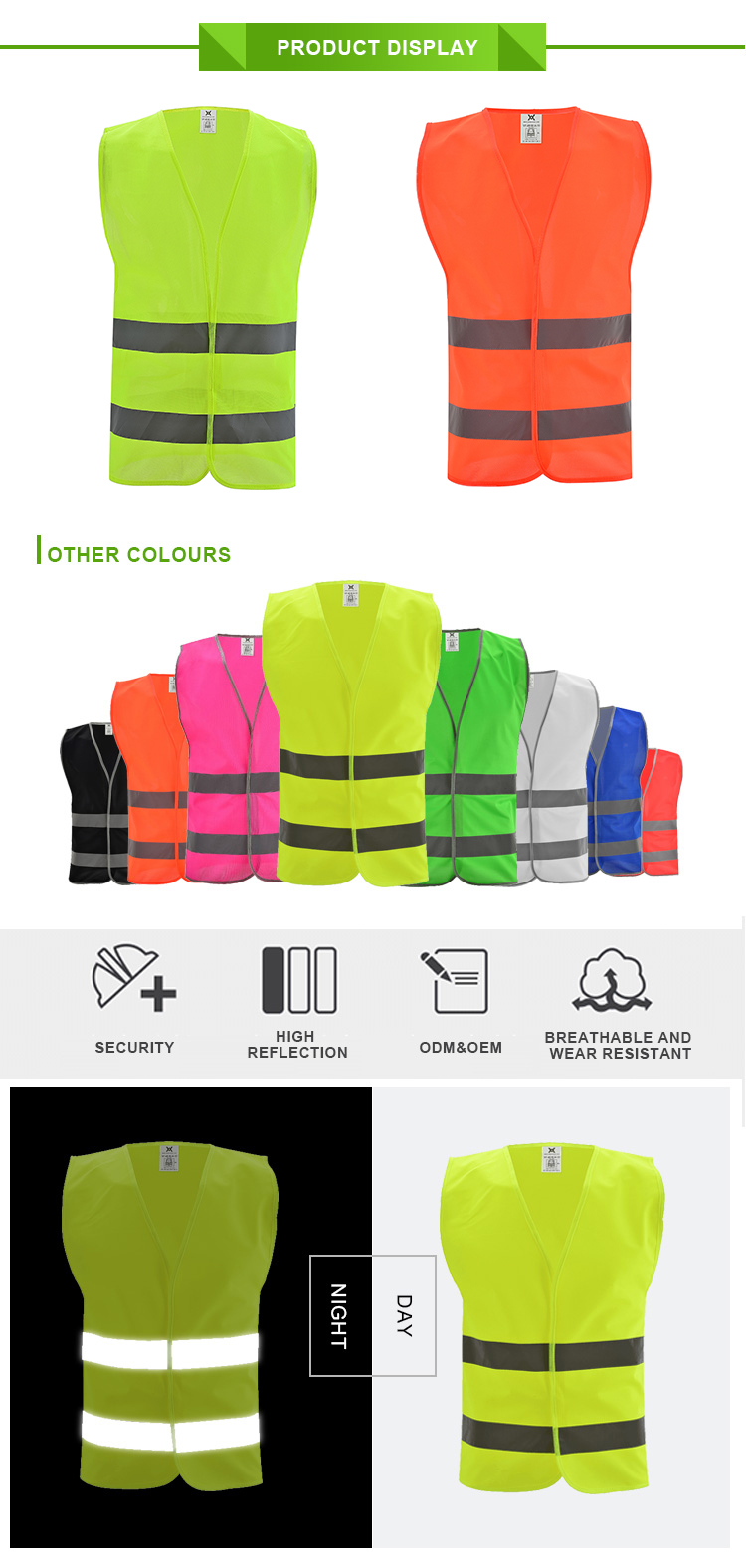 Wholesale New Design High Visibility Safety Clothing Reflective Vest ...