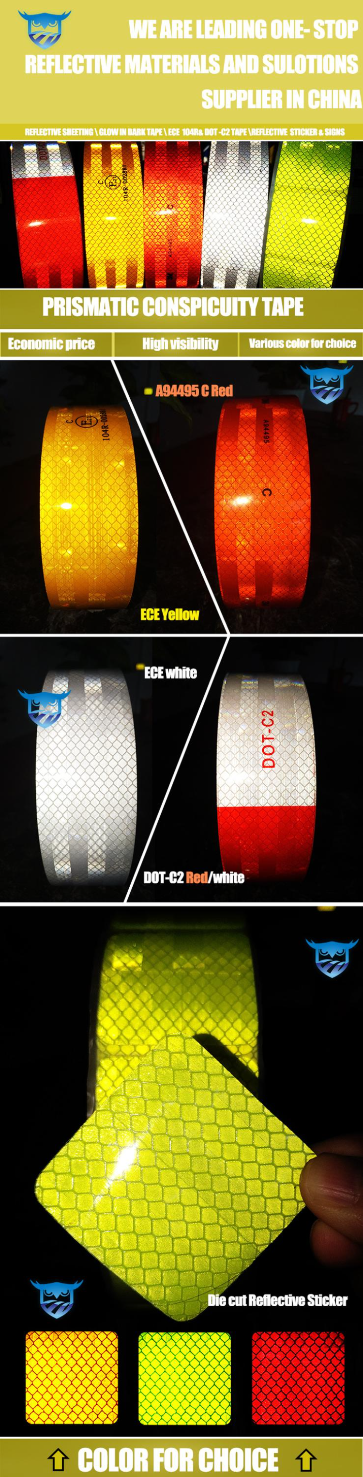Bulk Buy China Wholesale 2 Inch 3m Reflective Tape Red Reflector 2 X 12 ...