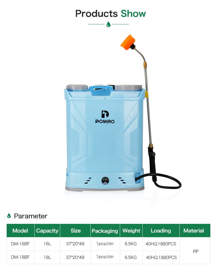 Customized Rechargeable Electric Mist Water Spray Nozzle Agriculture ...