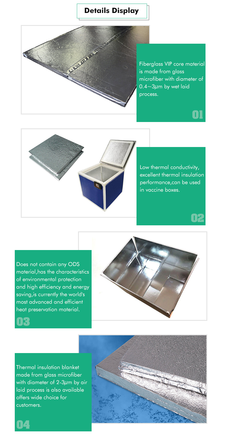 Factory Price Vacuum Insulation Panel Vip Heat Insulation For ...