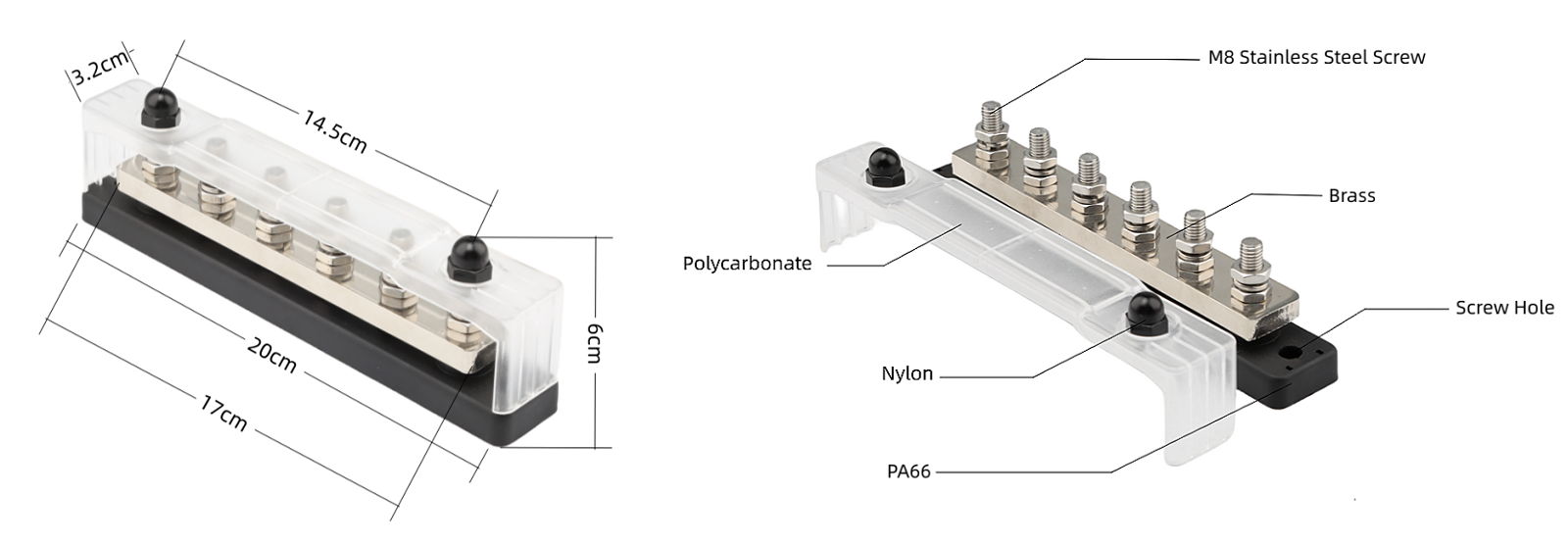 Buy Wholesale China Marine Grade Negative Battery Terminal Block Bus ...