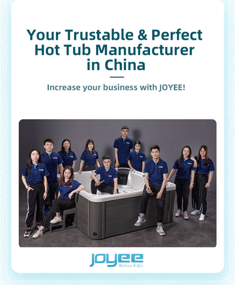 Joyee Small Spas 3 Person Hot Spa Tubs Freestanding Whirlpools Gecko ...