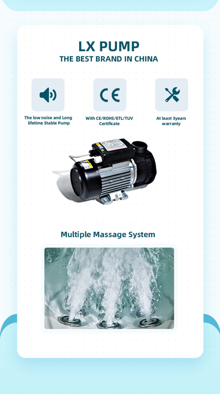 Joyee Small Spas 3 Person Hot Spa Tubs Freestanding Whirlpools Gecko ...