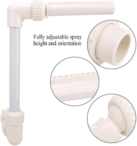 Plastic Mini Garden Waterfall Fountain Underwater Lights Pool ...