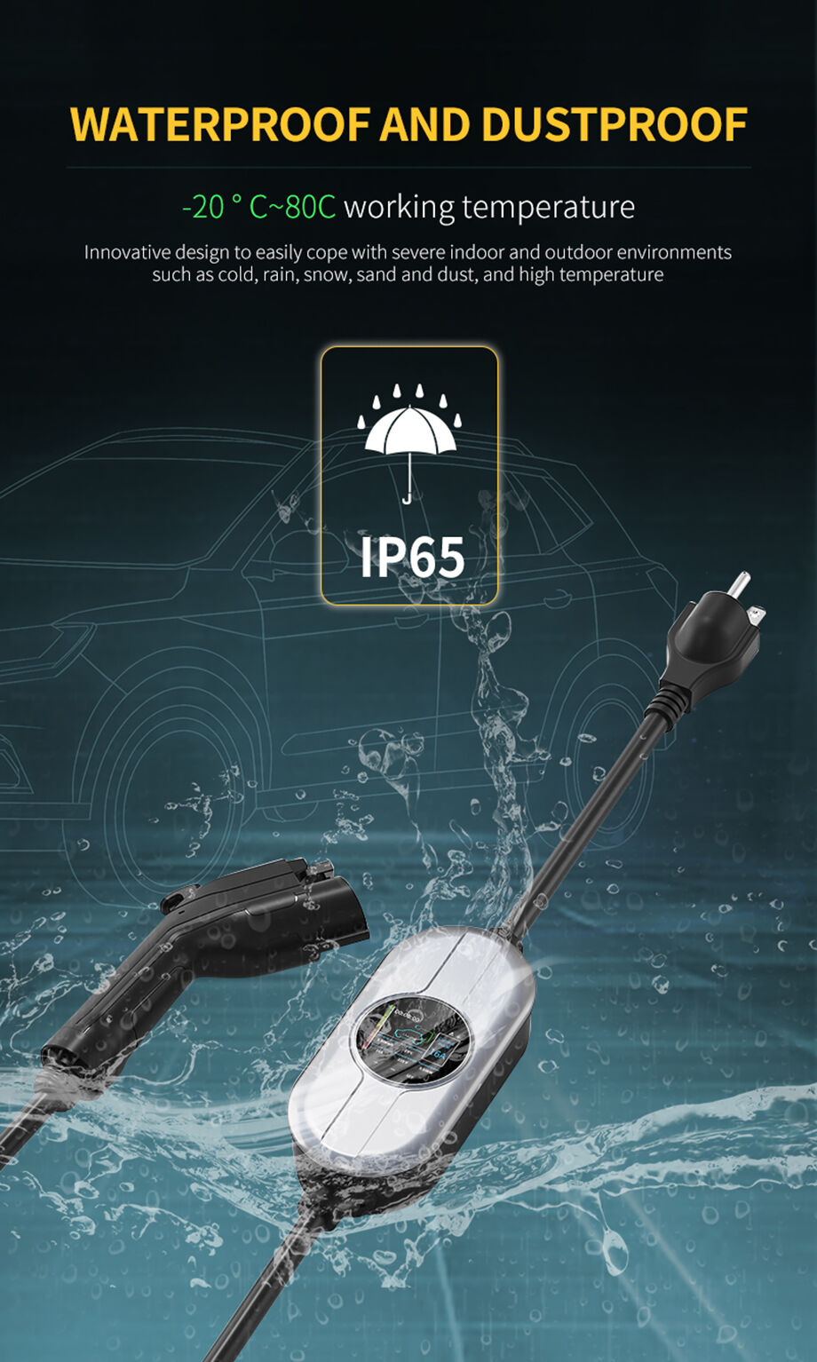 Fast Electric Car Ev Charger Charging Station 3.5kw 16a Ip65 Ev Charger ...