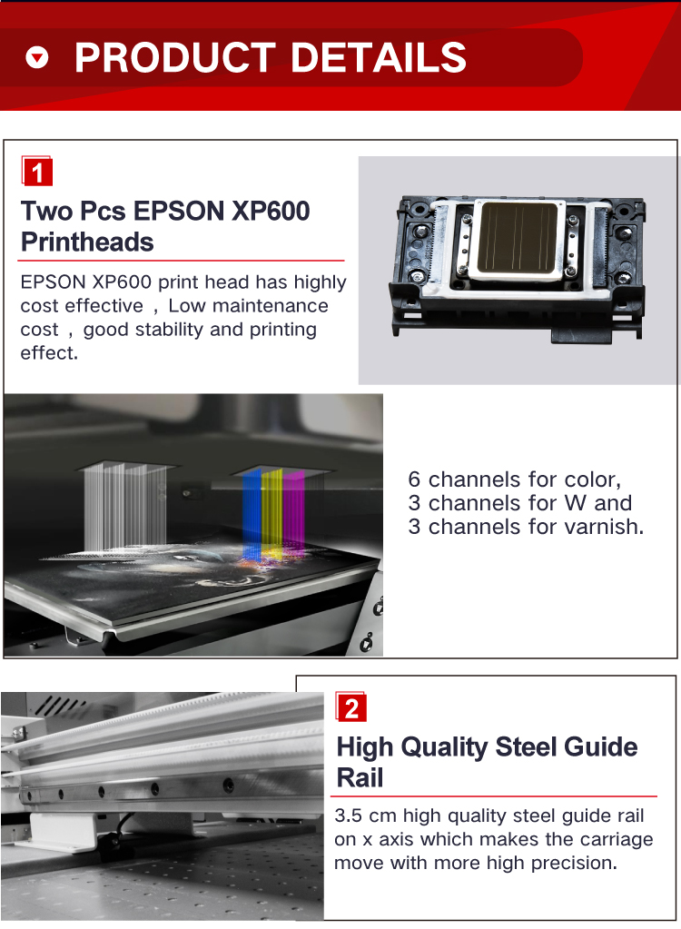 Locor Official Factory A3 Uv Led Flatbed Printer Plotter Uv Flatbed ...