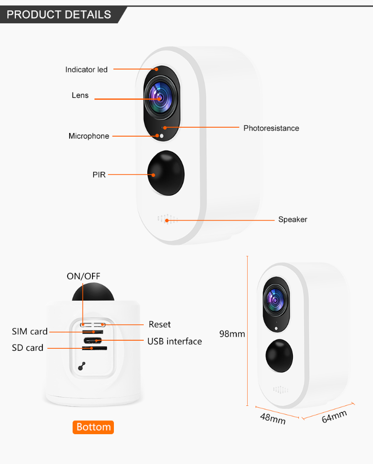 Tuya Smart Solar 4g Camera With Sim Card Outdoor Color Night Vision ...