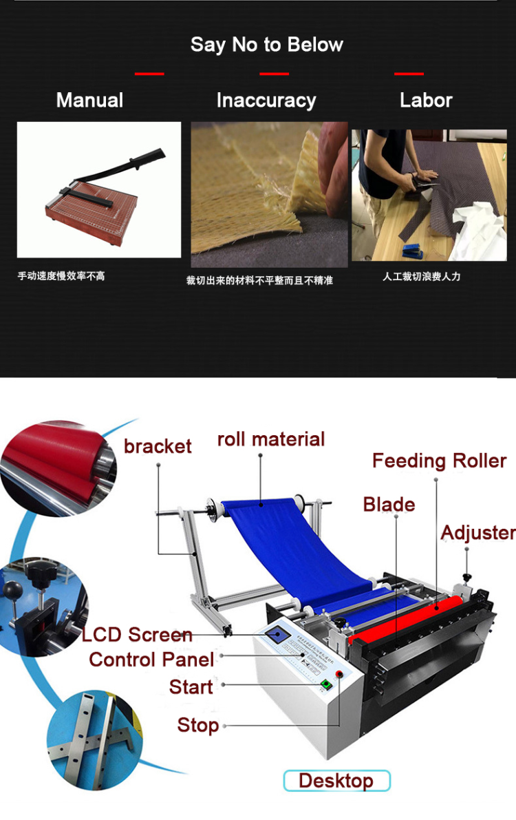 Microcomputer Automatic Pvc Paper Roll Sheet Paper Cutter Machine ...