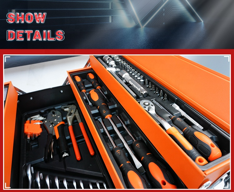 Suitcase Hardware Tool Box Set 85 Pieces Of Metal Box Home Car ...