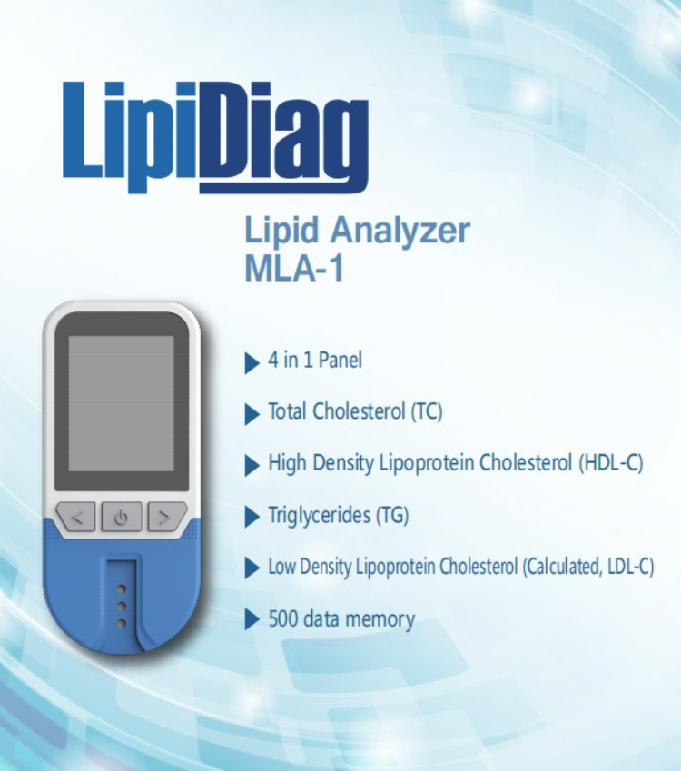 Bg Meter 4 In 1 Panel High Density Lipoprotein Cholesterol 500 Data ...